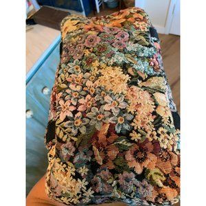 Bags | Vintage Cottage Or Granny Core Multi Colored Floral Brocade ...